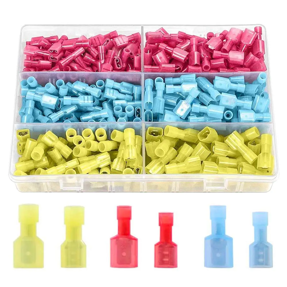 180PCS-Fully-Insulated-Spade-Terminals-Nylon-Male-Female-Quick ...