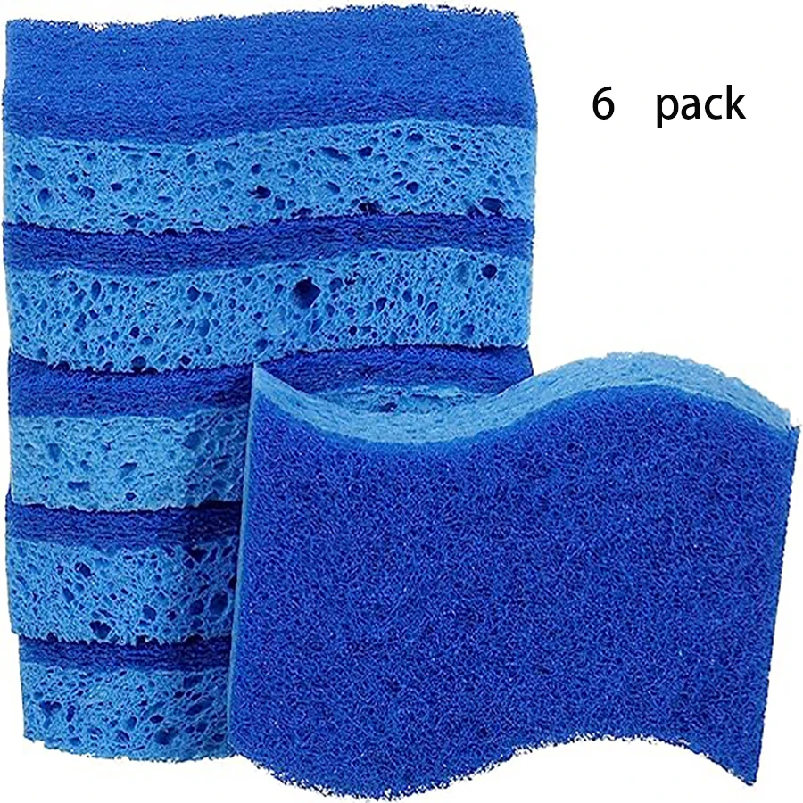 6-scrubby-sponges-scratch-resistant-and-scratch-free-for-cleaning ...
