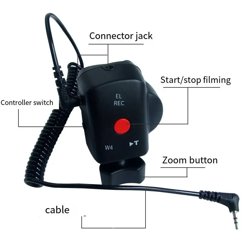 Camera-Wire-Controller-Camcorder-Zoom-Remote-Controller-2-5mm-Jack ...