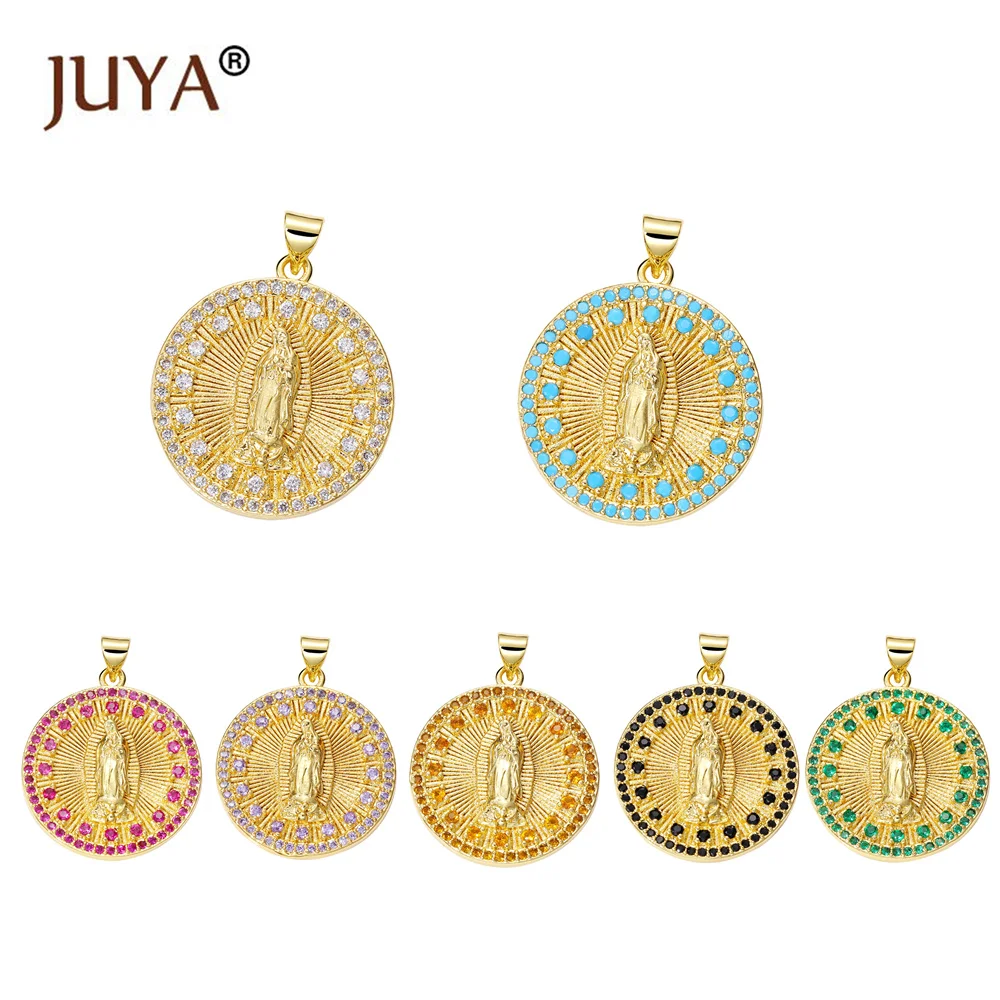Copper Pendant Necklace Making Accessories | Pendant Religious Virgin ...