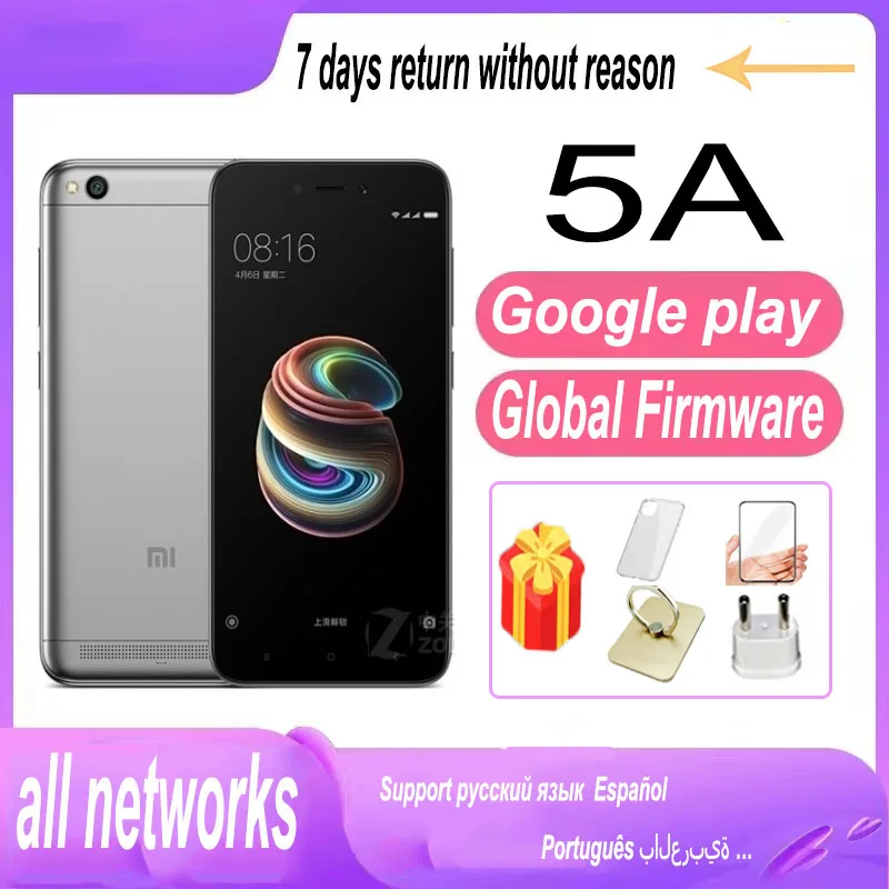 Original Xiaomi Redmi 5A 3g 32g mobile phones celulares smartphone Cellphones android snapdragon