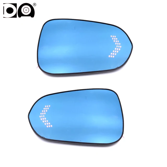 Car rear view side mirror with turn signal heating anti-glare blue ...
