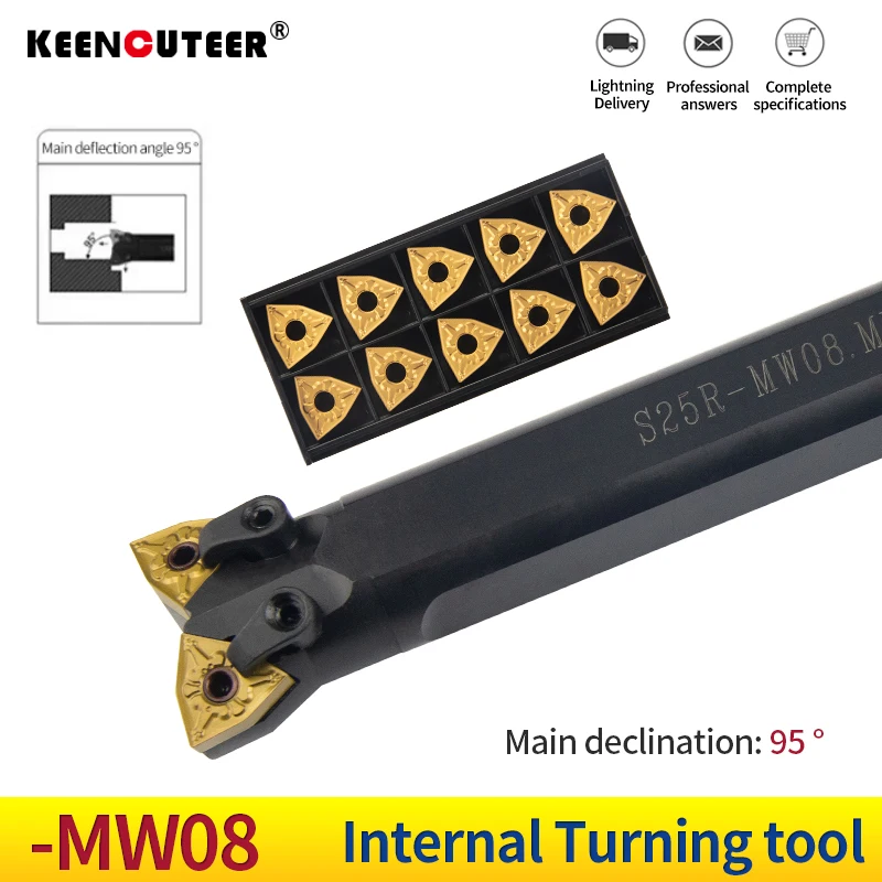 Double-head CNC lathe S25R/S32S-MW08R/S20R-SCLCR09-H cylindrical bore ...