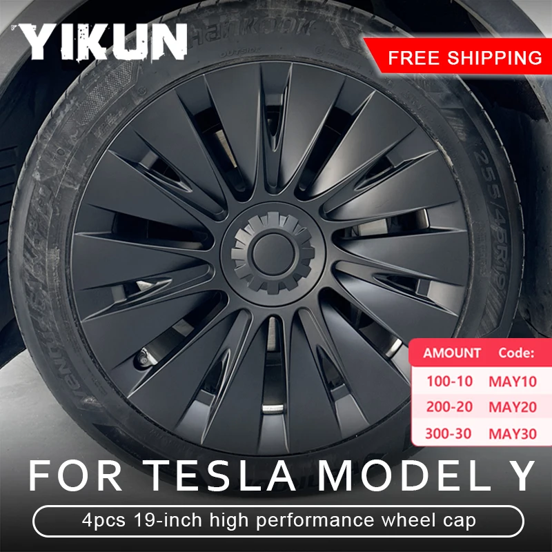 YIKUN 4PCS Wheel Cover Replacement Performance Cap Full Rim Caps ...