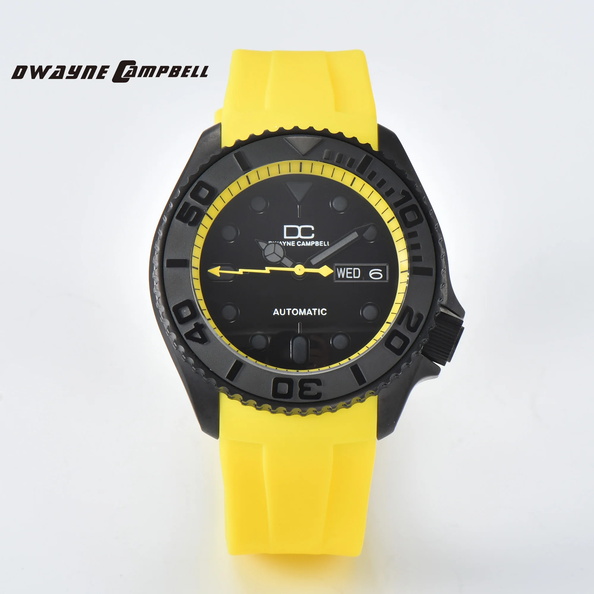 DWAYNE-CAMPBELL-Fashion-Design-Men-s-Mechanical-Watch-Waterproof-Colorful-Rubber-Band-Luminous ...