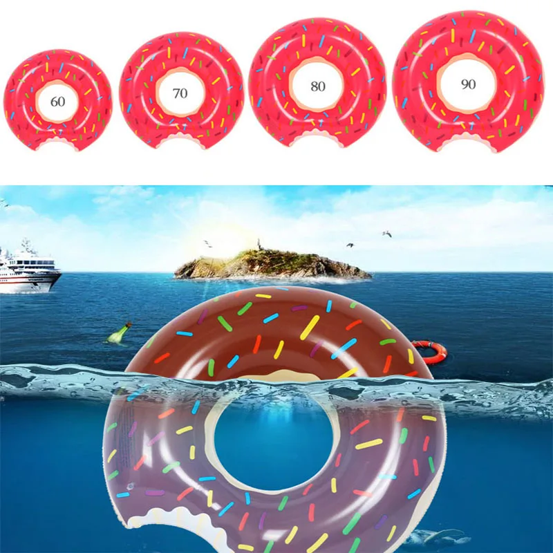 Inflatable Donut Swimming Ring Safe Pool Float Summer Outdoor ...