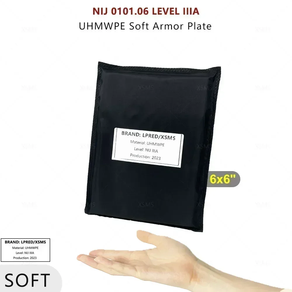 1-2Pcs-6x6-NIJ-IIIA-3A-Lightweight-Soft-Armor-Panel-Bulletproof ...