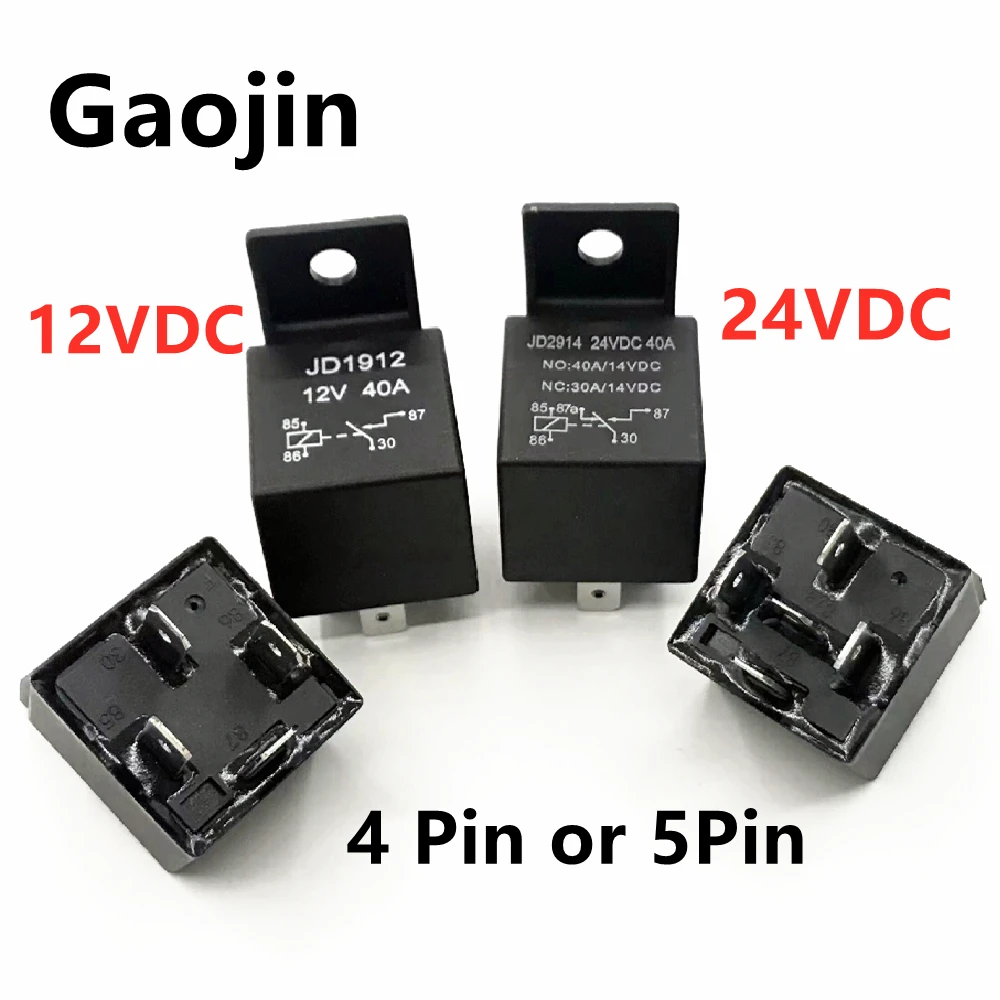 4 5 Pin 4P 5P 40A Waterproof Car Relay Long Life Automotive Relays ...