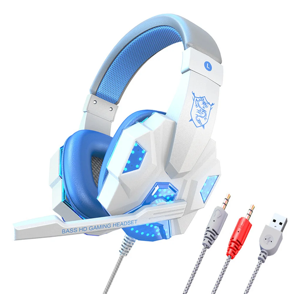 Ilumina-o-LED-Over-Ear-Stereo-Earphones-SY830MV-Headsets-sem-fio-Gaming ...