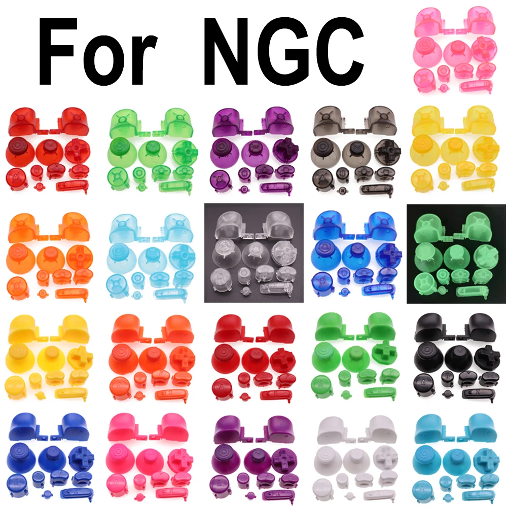 1set 21color Analog Stick Cap Button Keypads Y X A B Z Buttons for ...