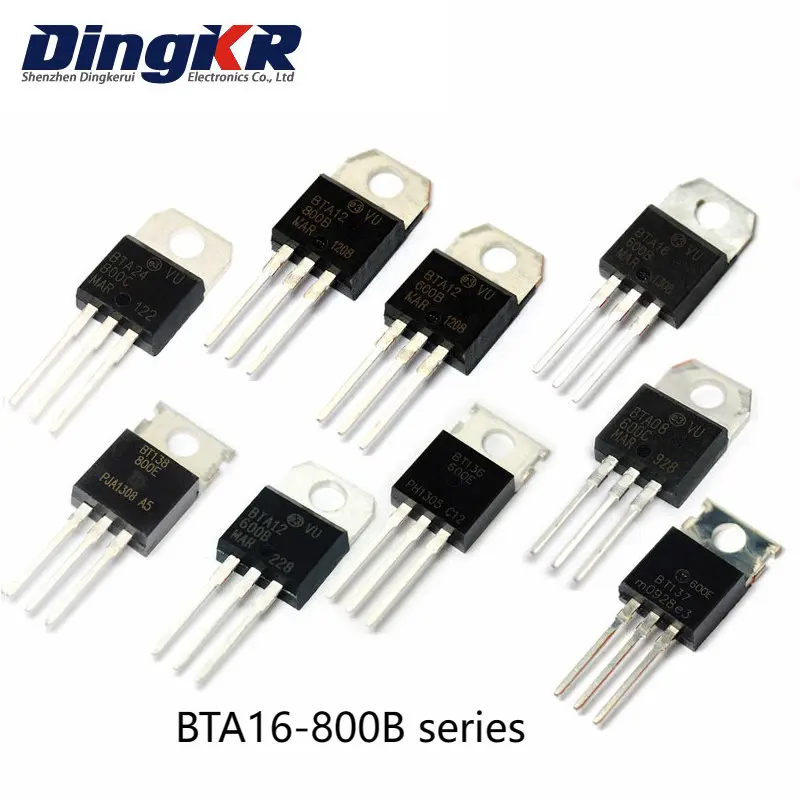 10slice-auction-Triacs-modules-TO-220-3Pins-BTA16-800B-16A-800V-BTA04 ...