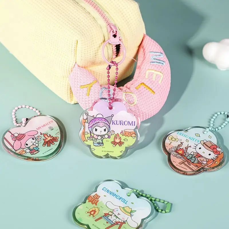Kawaii-Sanrio-Pochacco-Cinnamoroll-Cartoon-Keychain-Drip-Glue-Acrylic ...