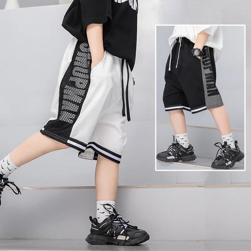 Boys' Shorts Summer Thin Children's Capris Quick Drying Pants New Casual Sports Big Baby Knee ...