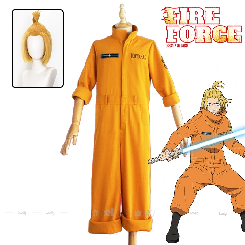 Anime Fire Force Arthur Boyle Cosplay Costume Wig Enen no Shouboutai ...