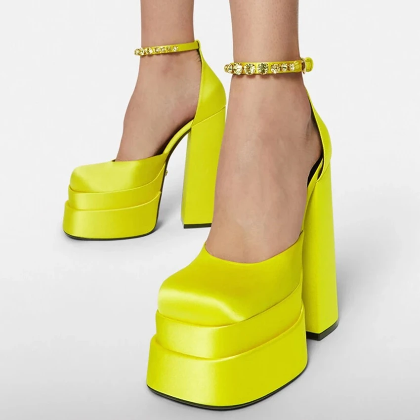 Womens-15CM-Heels-Platform-Pumps-Woman-Crystal-Rhinestone-Pump-Shoes ...