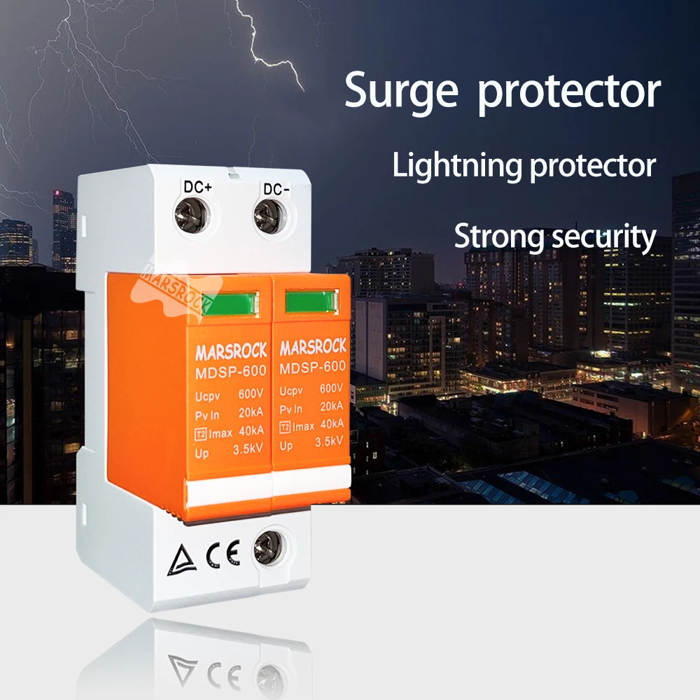 DC-lightning-arrester-600V-surge-protector-solar-spd-600V-Solar-DC ...