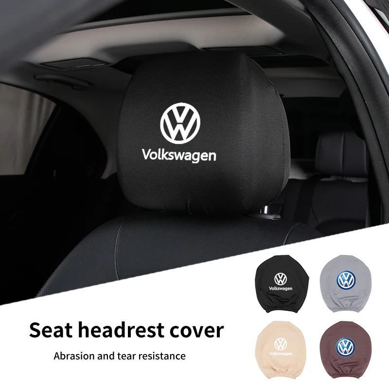 Car Seat Headrest Protective Cover Anti-Dirty Pillow Protector For VW ...