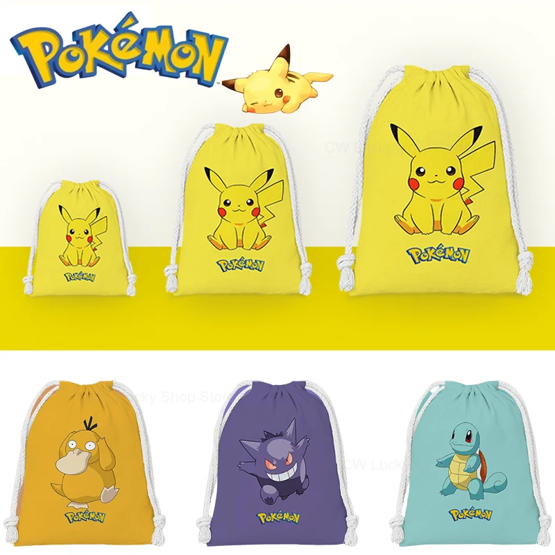 Pokemon-Pikachu-Drawstring-Bag-Storage-Organize-Bag-Fabric-Draw-Pocket ...