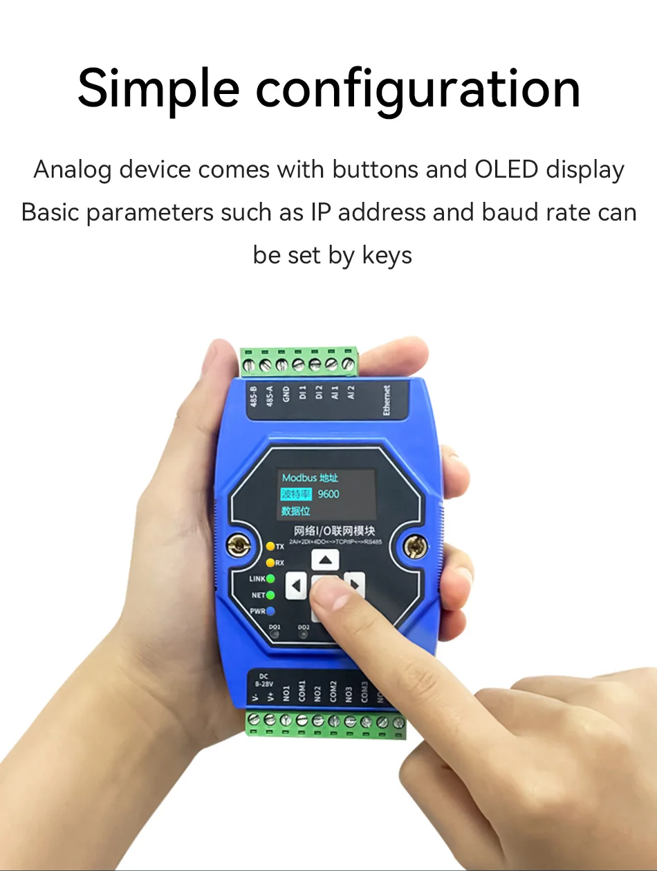 Modbus Ethernet I O Módulo De Controle De Aquisição De Rede Me31 ...
