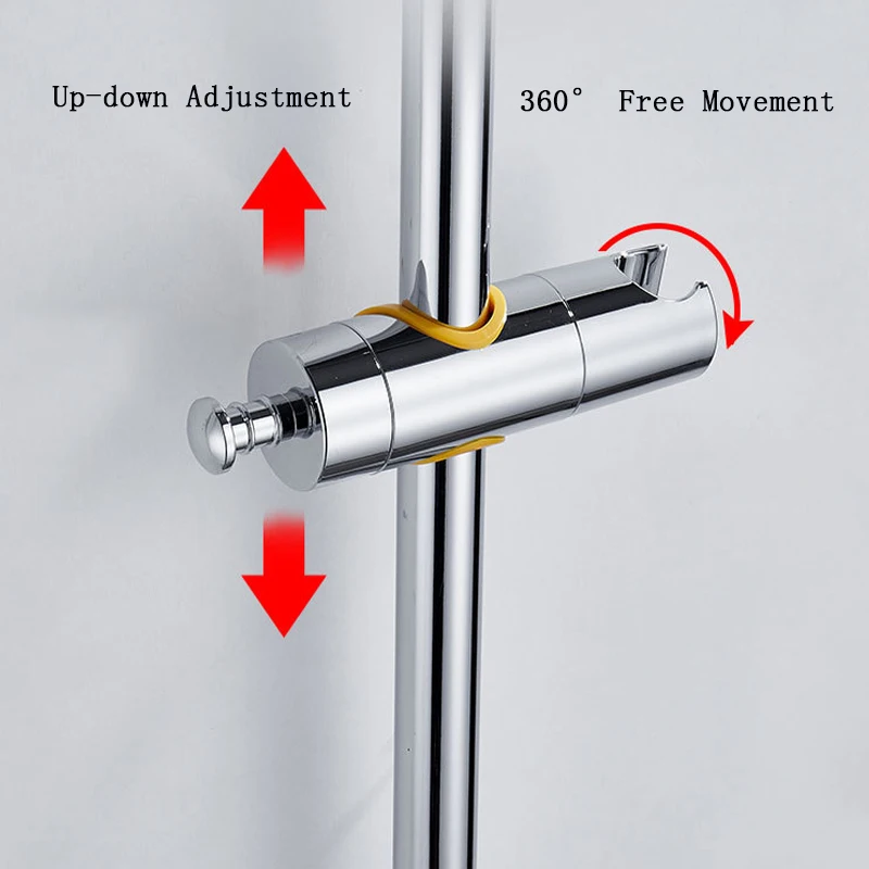 360-Rotatable-Adjustable-18-25mm-Shower-Head-Holder-Brackets-Rod-Bar ...