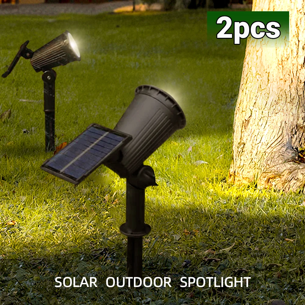 9-LED-Solar-Spot-Lights-IP65-Waterproof-Outdoor-RGB-Solar-Landscape ...