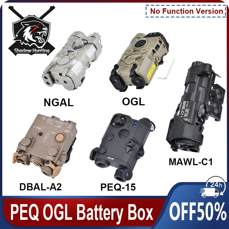 WADSN-Airsoft-DBAL-A2-PEQ-15-MAWL-C1-NGAL-No-Function-Version-Laser ...