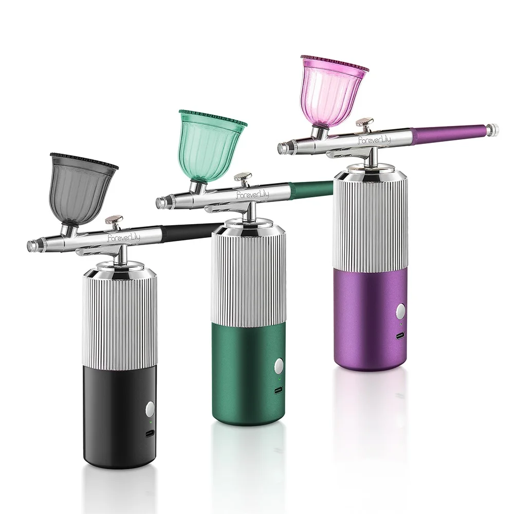 Foreverlily-Air-Compressor-Kit-Airbrush-Sprayer-Gun-Nail-Manicure ...