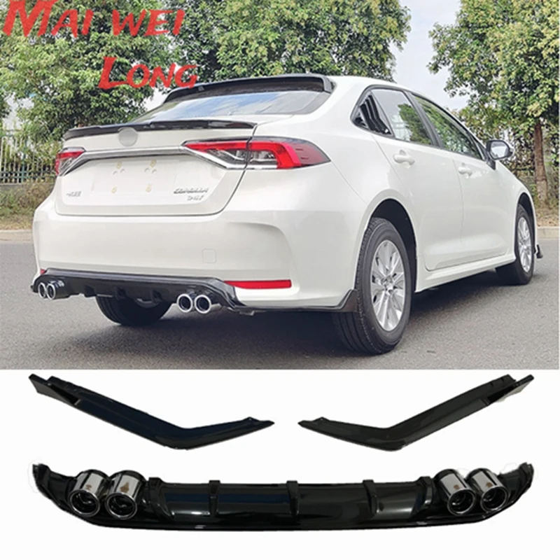 Car-Front-Bumper-Lip-Diffuser-Side-skirt-Spoiler-For-Toyota-Corolla ...