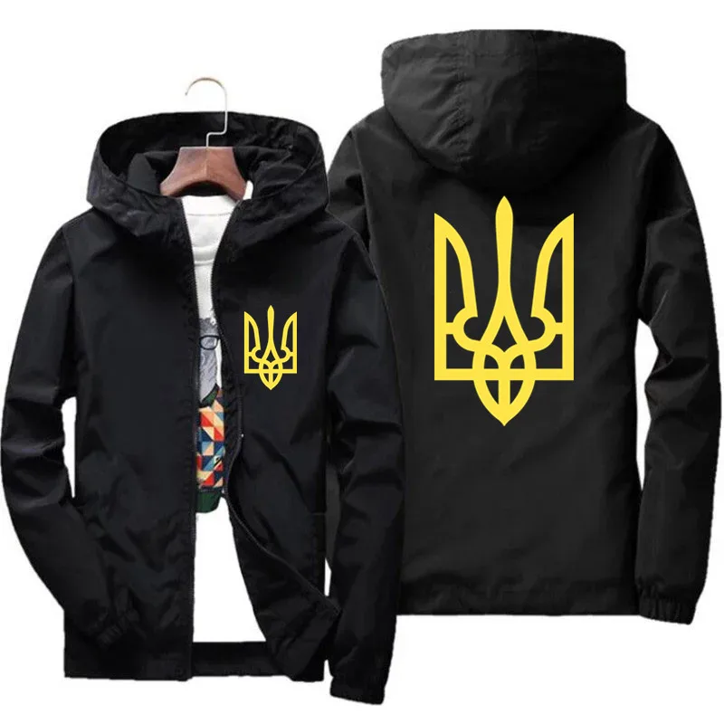 Ukraine-Ukrainian-Logo-Spring-Autumn-Zipper-Men-s-Hooded-Windbreaker ...