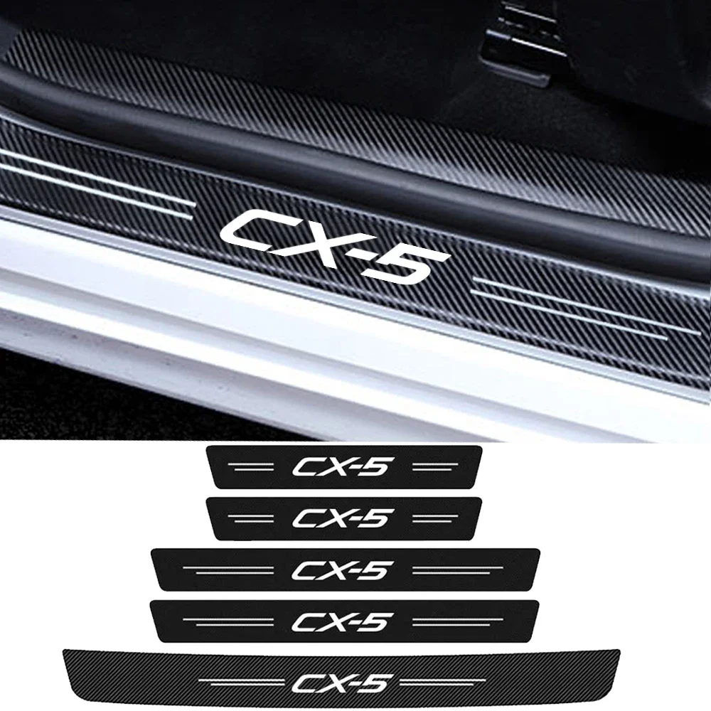 Car Door Threshold Sill Protective Stickers for Mazda CX-5 CX5 Logo ...