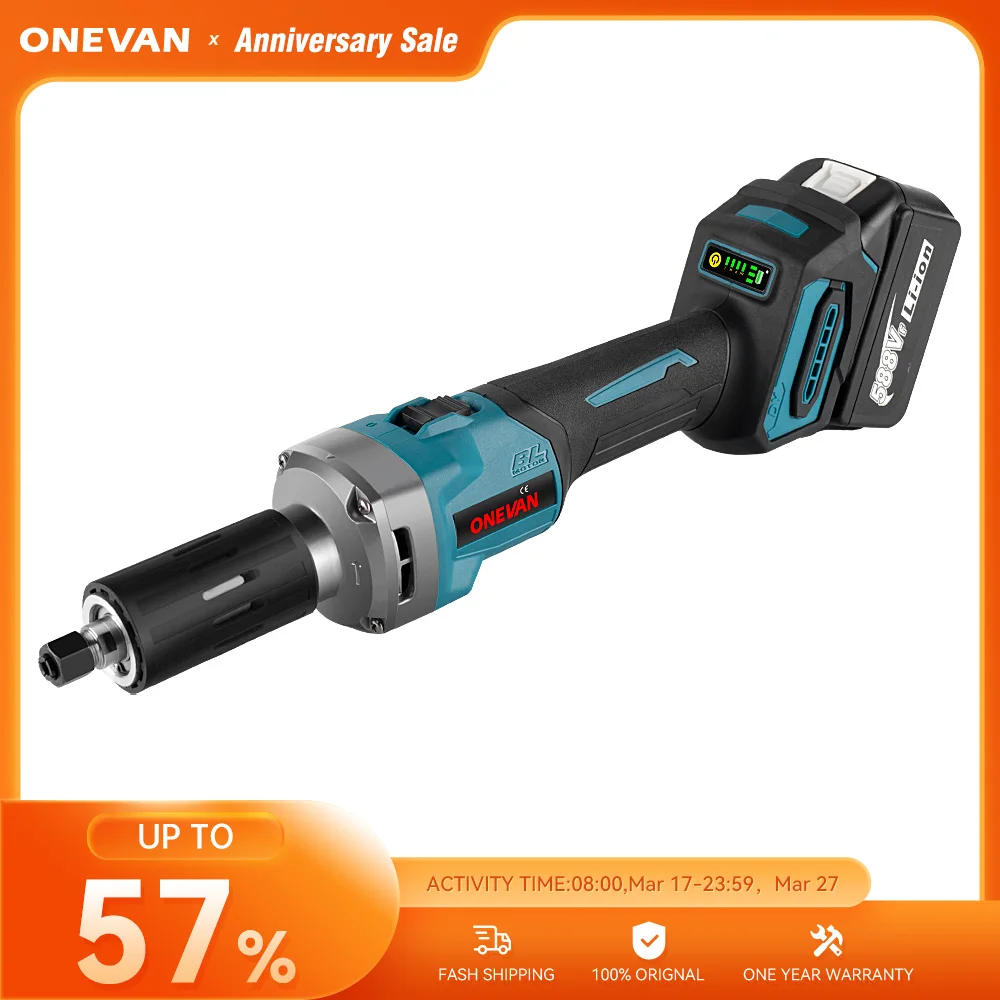ONEVAN-35000RPM-Brushless-Electric-Die-Grinder-2000W-Cordless-4-Gears ...