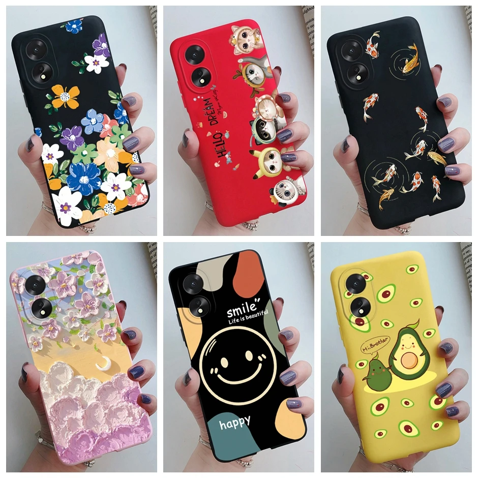 For-OPPO-A38-A18-Case-CPH2579-Soft-TPU-Silicone-Phone-Cases-Shell-for ...