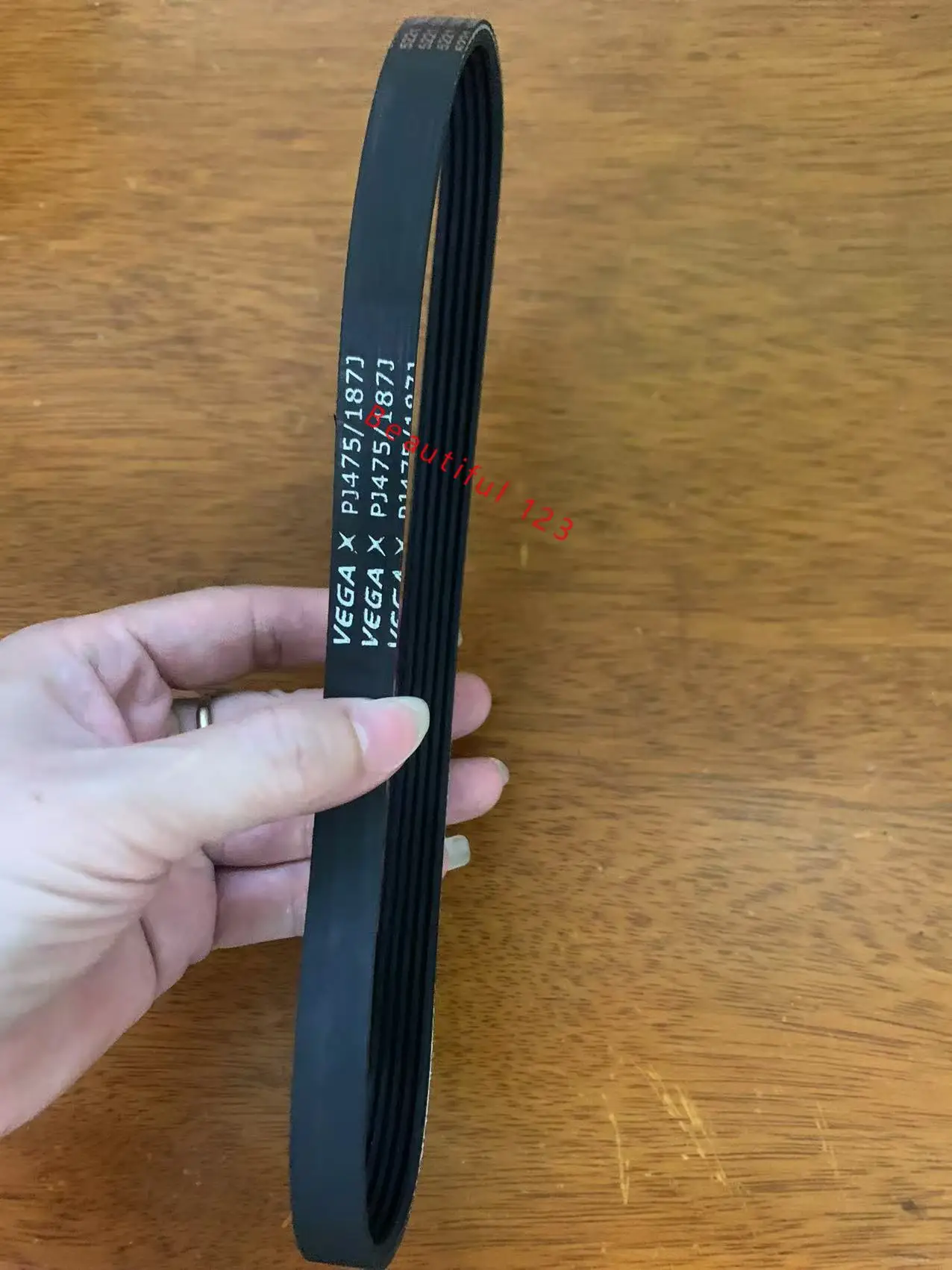 VEGA V-Belt PJ475 187J 3/4/5/6/7 Ribs Treadmill Motor Belt Rubber Multi ...