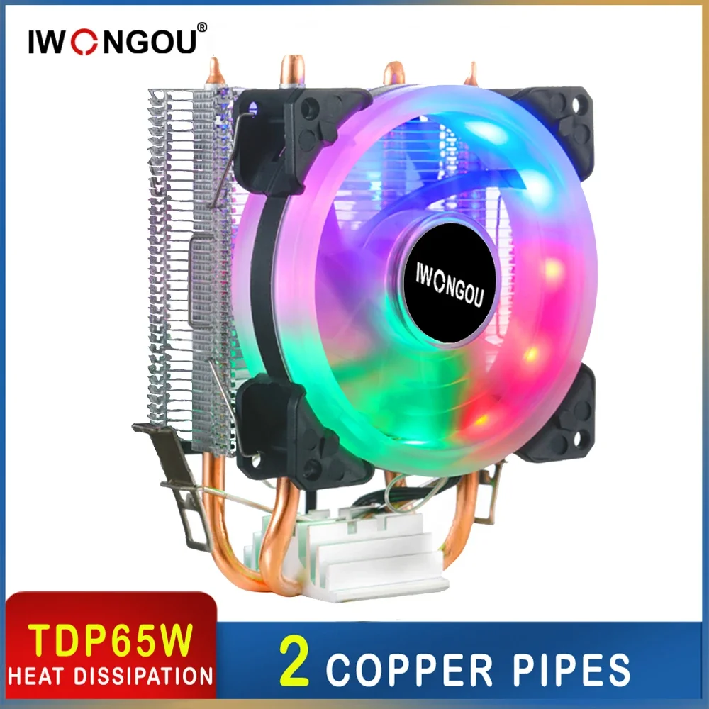 Cpu-Koeler-2011-V3-2-Heatpipes-Koeling-Cpu-Iwongou-Rgb-90Mm-Ventilator ...