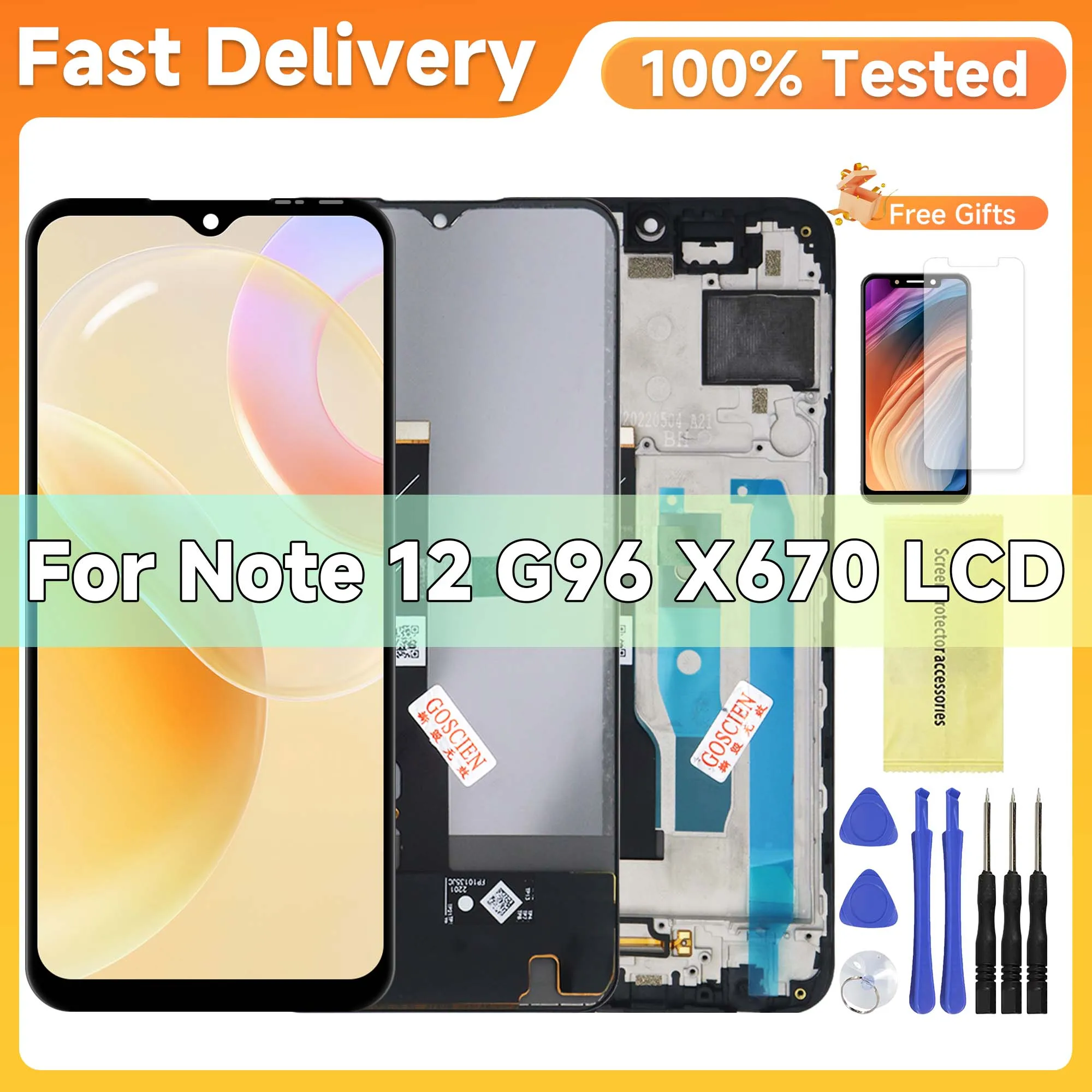 TFT 6.7"For infinix Note 11 / Note 12 / G96 LCD Display Touch Screen ...
