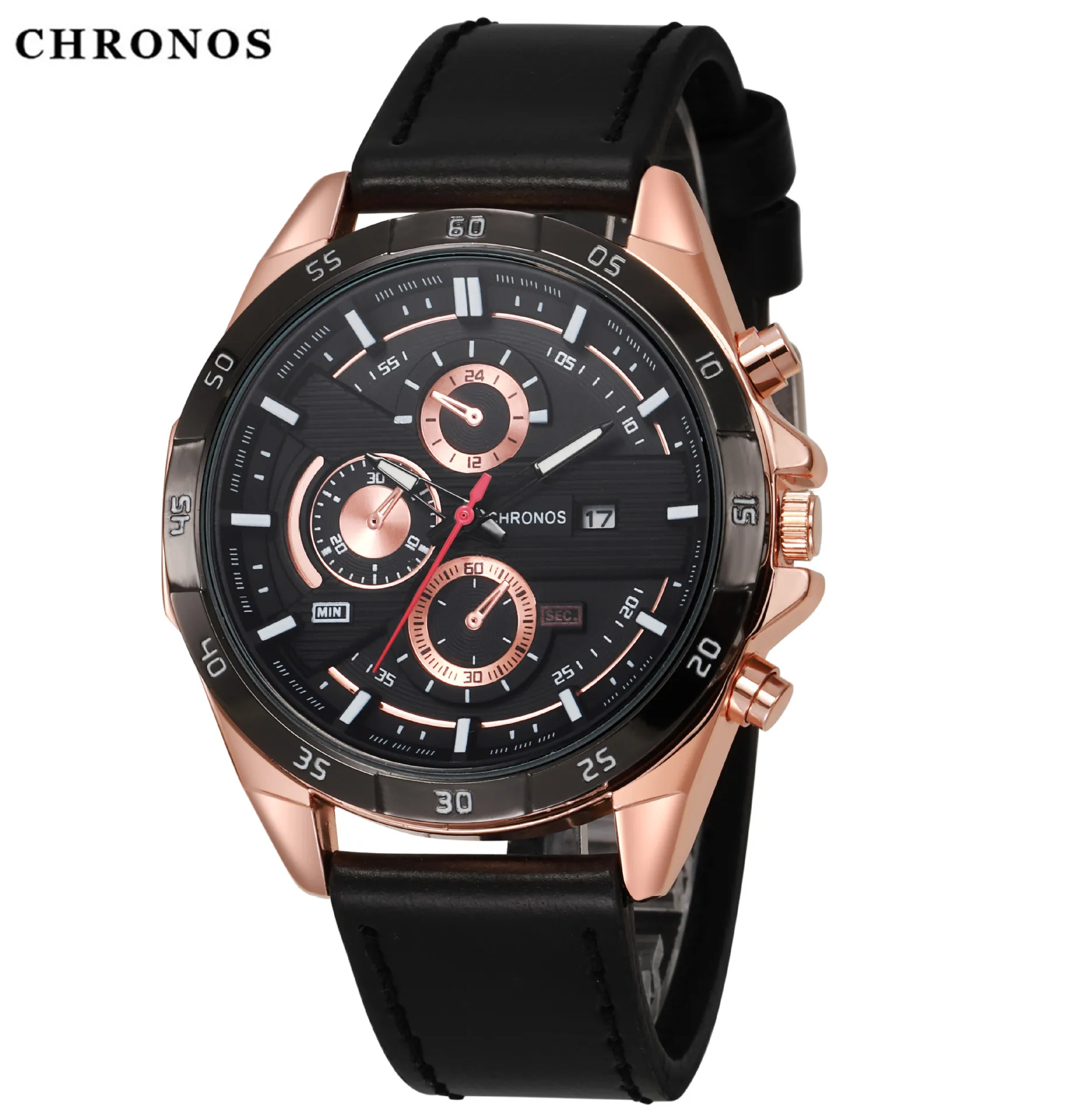 CHRONOS-New-Fashion-Mens-Sports-Watches-Man-Business-Quartz-Wristwatch-Luxury-Brown-Leather-Men ...