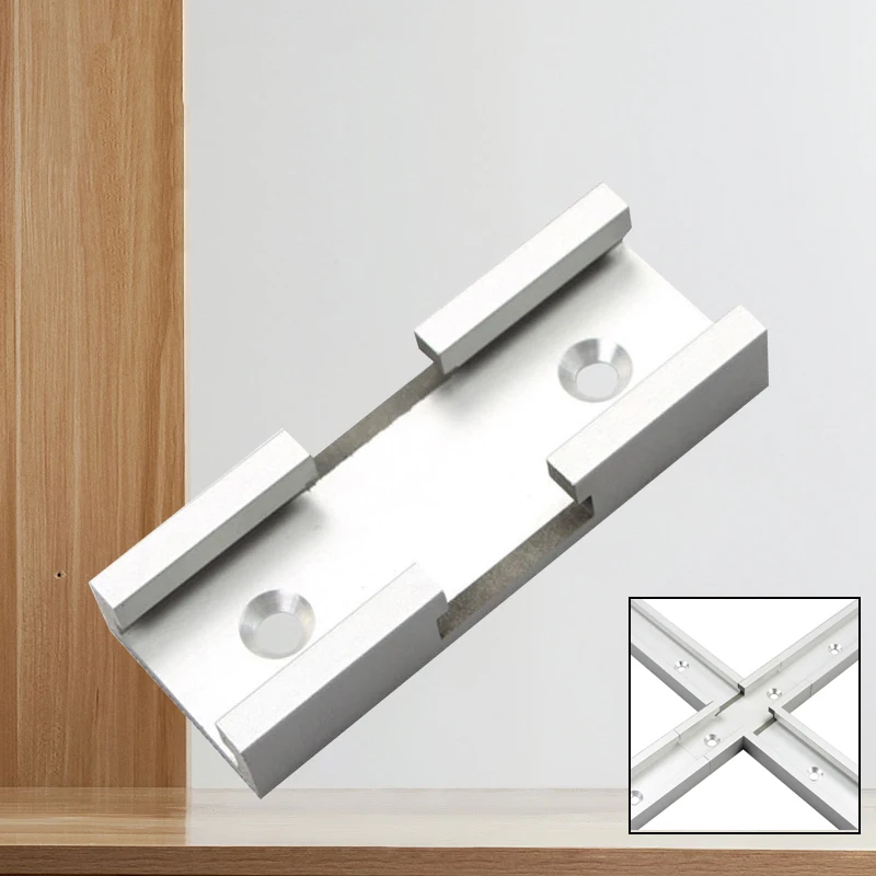 T-Track Intersection Slot Woodworking Chute T Slot Cross Connector ...