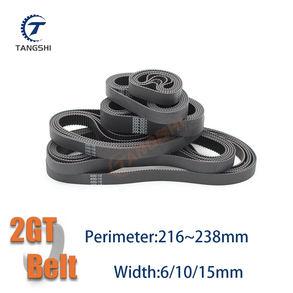 2MGT-2GT-Closed-Loop-Timing-Synchronous-Belt-Width6-10-15mm-GT2-Belt ...