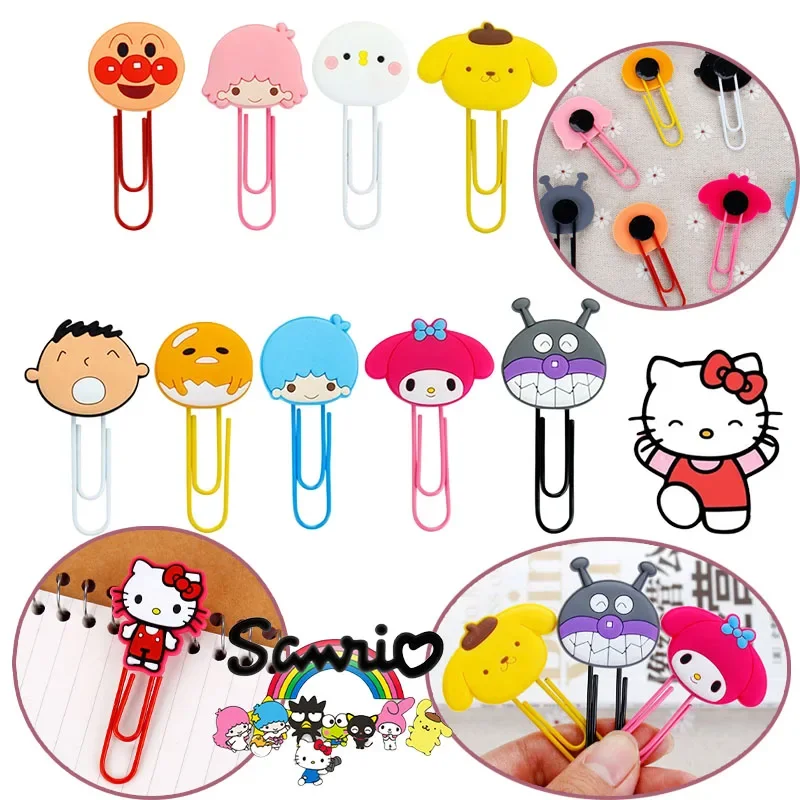 Sanrio-Hello-Kitty-Paper-Clips-Cartoon-Soft-Plastic-Paper-Clips-Kuromi ...