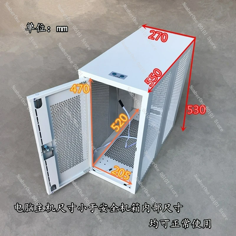 Lockable Anti-Theft PC Case - Front Open Data Security Tower with USB ...