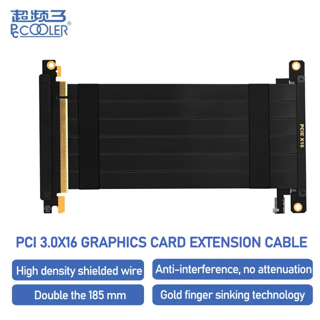 Full Speed PCIE 4.0 16x Riser Cable Graphics Card Extension Cable PCI ...