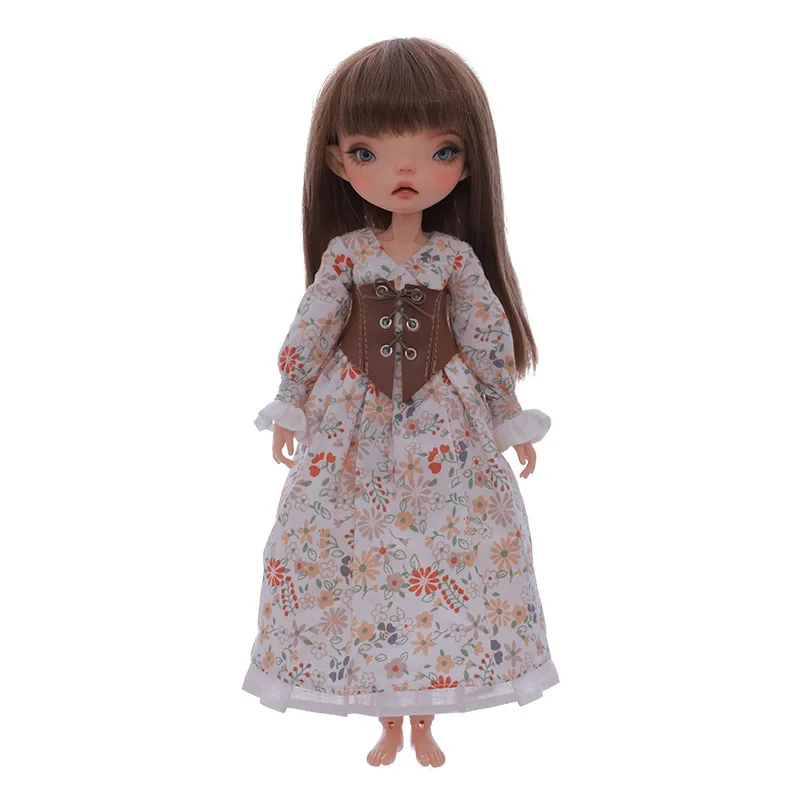 New Design BJD Doll 1/6 Nana Cute Farm Style Skirt Big Head Young Girl ...