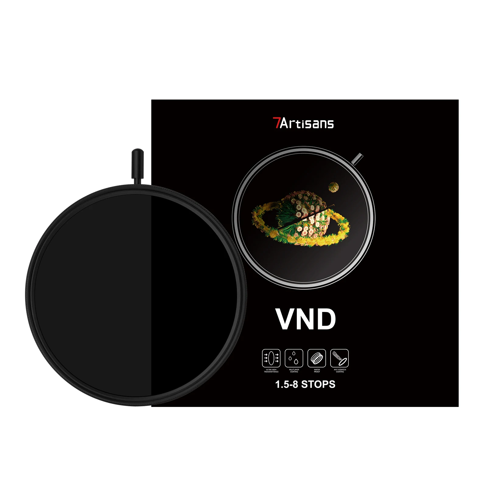 7artisans-Variable-ND-Lens-Filter-ND2-ND256-1-5-8-Stops-Adjustable ...