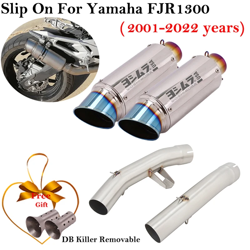 For-Yamaha-FJR-1300-FJR1300-2001-2022-Motorcycle-Exhaust-Escape-Systems ...