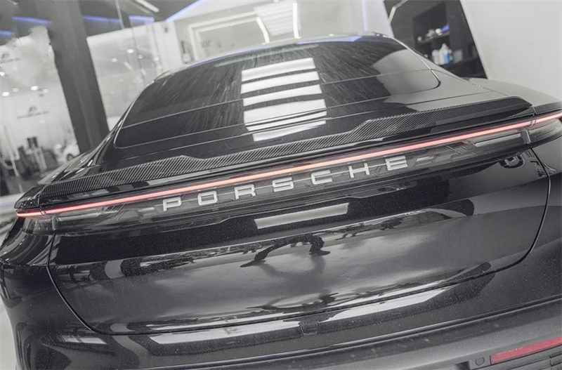 Real Carbon Fiber Spoiler For Porsche Taycan 2019 2020 2021 2022 High ...