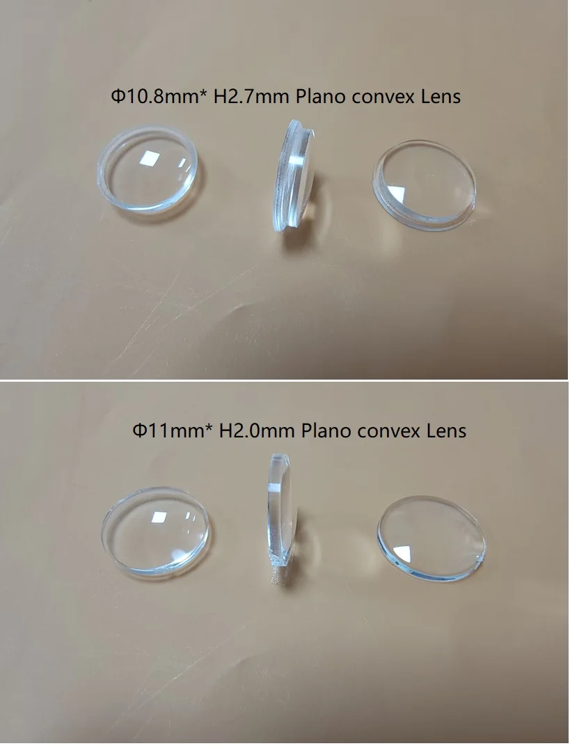 Diameter 10.8mm and 11mm Plano convex lens,Power LED optical convex ...