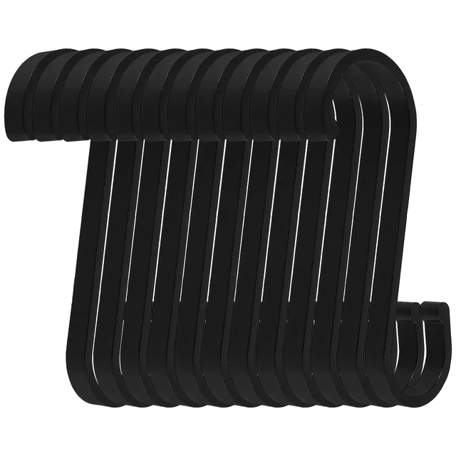 12Pcs S Hooks Metal S Shape Hooks Heavy Duty 304 Stainless Steel Flat ...