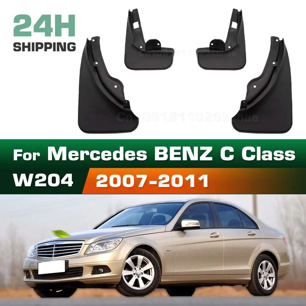 For Mercedes BENZ C Class W204 2007 2008 2009 2010 2011 Fender Mudflaps ...