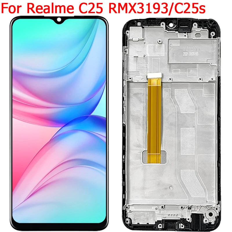 Original-For-Oppo-Realme-C25-C25s-Display-LCD-Screen-With-Frame-6-5 ...