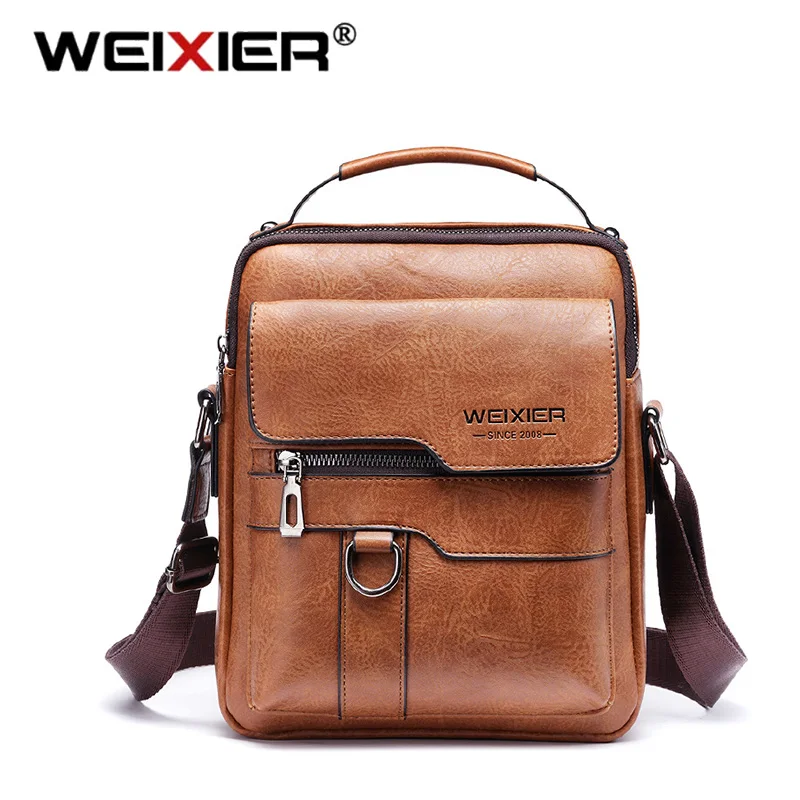 WEIXIER-Man-New-Shoulder-Bag-Retro-Vertical-Handbag-Business-Travel ...
